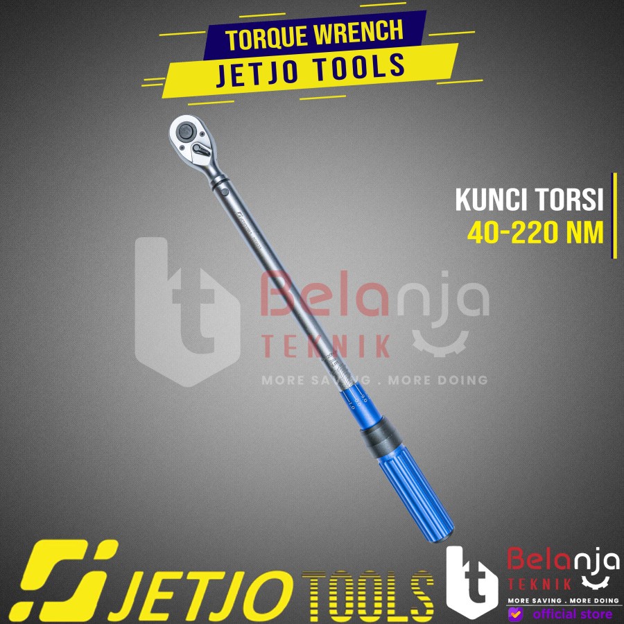 Jual JETJO TOOLS Kunci Torsi 40-220 Nm Torque Wrench 1/2" Inch Momen 1/ ...