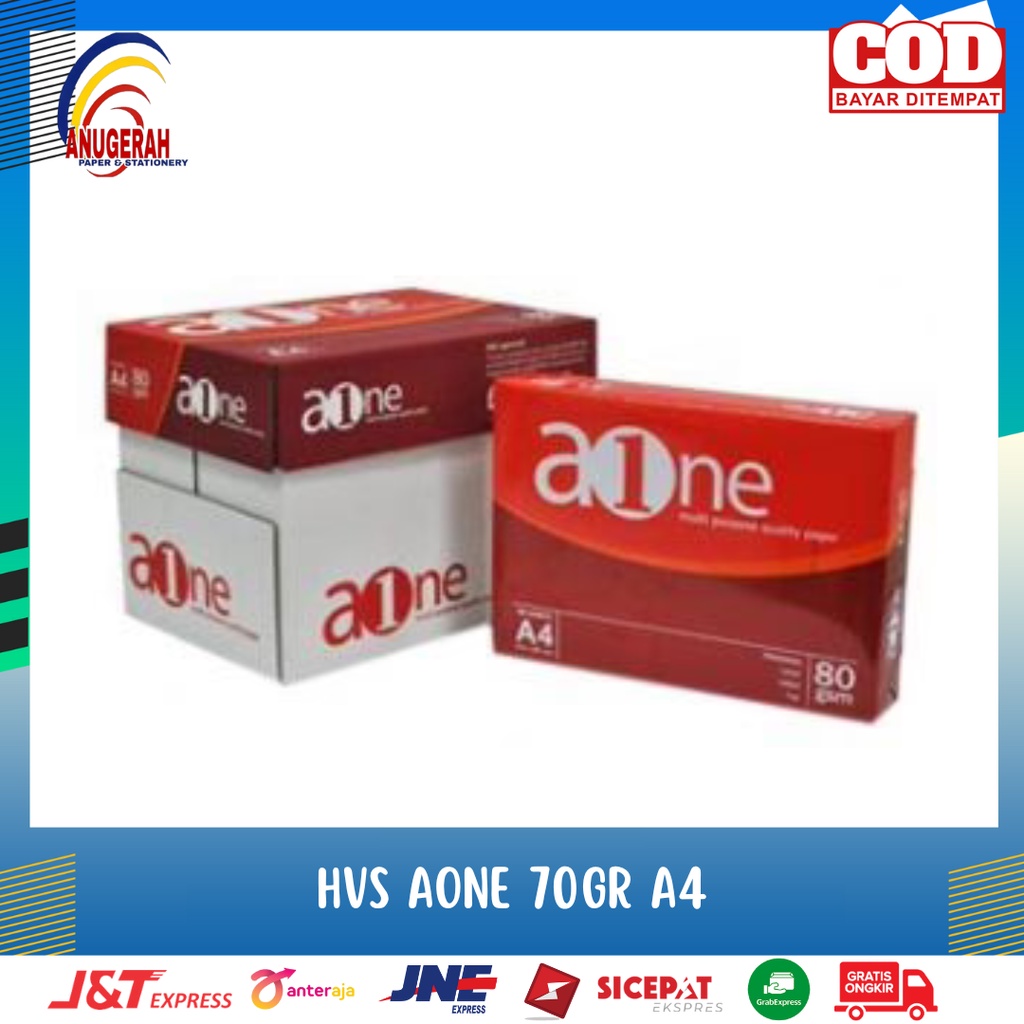 Jual KERTAS HVS AONE A4 70 GR MURAH (RIM) | Shopee Indonesia