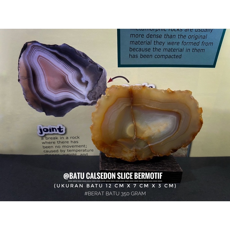 Jual Batu Calsedon Slice Bermotif L12 atau Batu Agate Bermotif atau ...