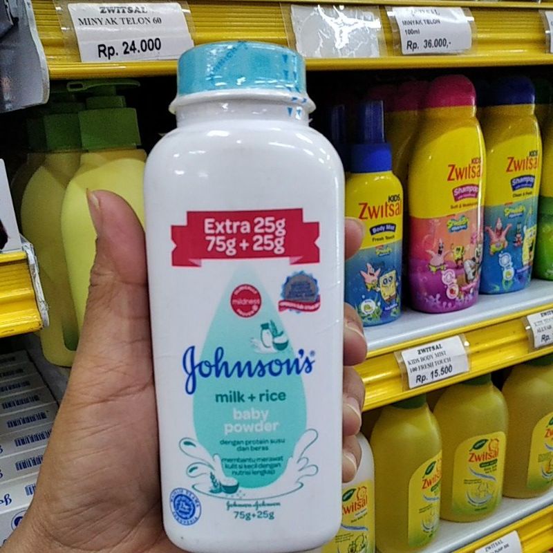 Jual Johnson baby powder milk+rice 75+25g | Shopee Indonesia