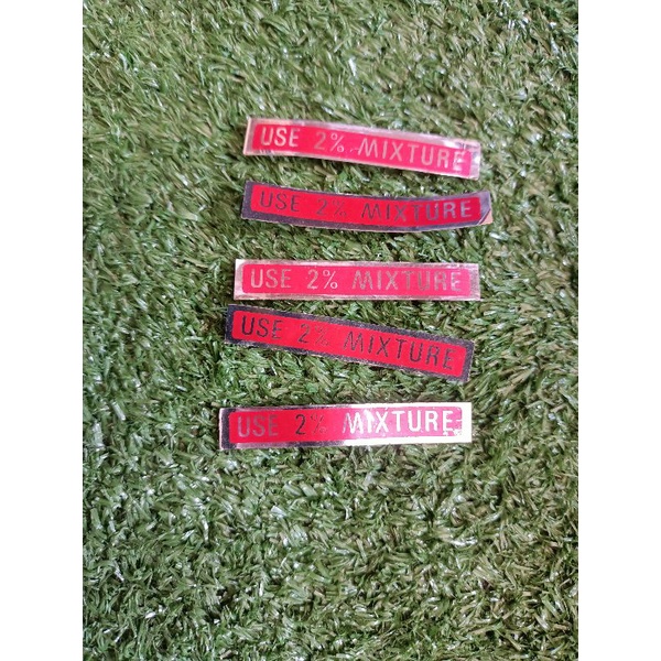 Jual stiker tutup tanki tank Vespa use 2% mixture | Shopee Indonesia