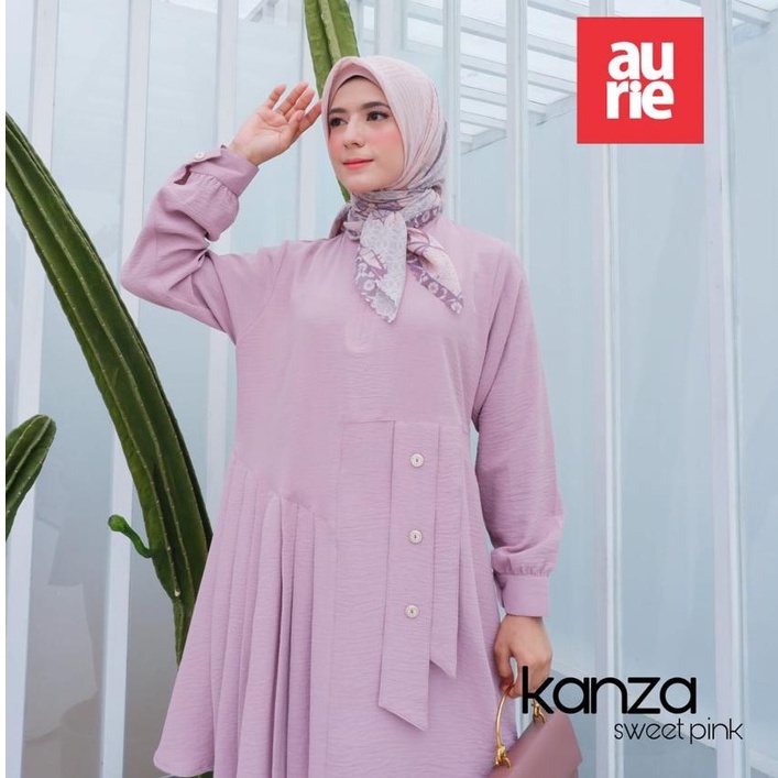 Jual Baju Wanita Muslim One Set Terbaru Crinkle Kanza Ori Aurie BY QOID ...