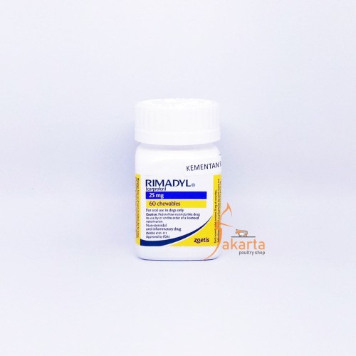 Jual Rimadyl - Obat Anti Radang & Nyeri Anjing (Botol/ 60 Tablet ...