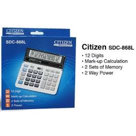 Jual KALKULATOR CITIZEN SDC 868L 12 DIGIT | Shopee Indonesia