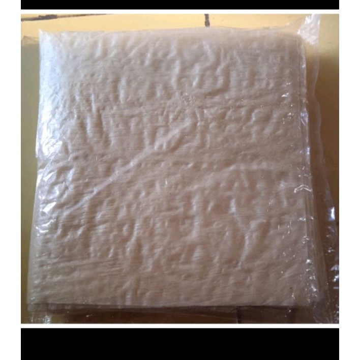 Jual Kulit Tahu Tawar Uk 16x16CM Isi 50 Lembar Warna Putih MUI HALAL ...