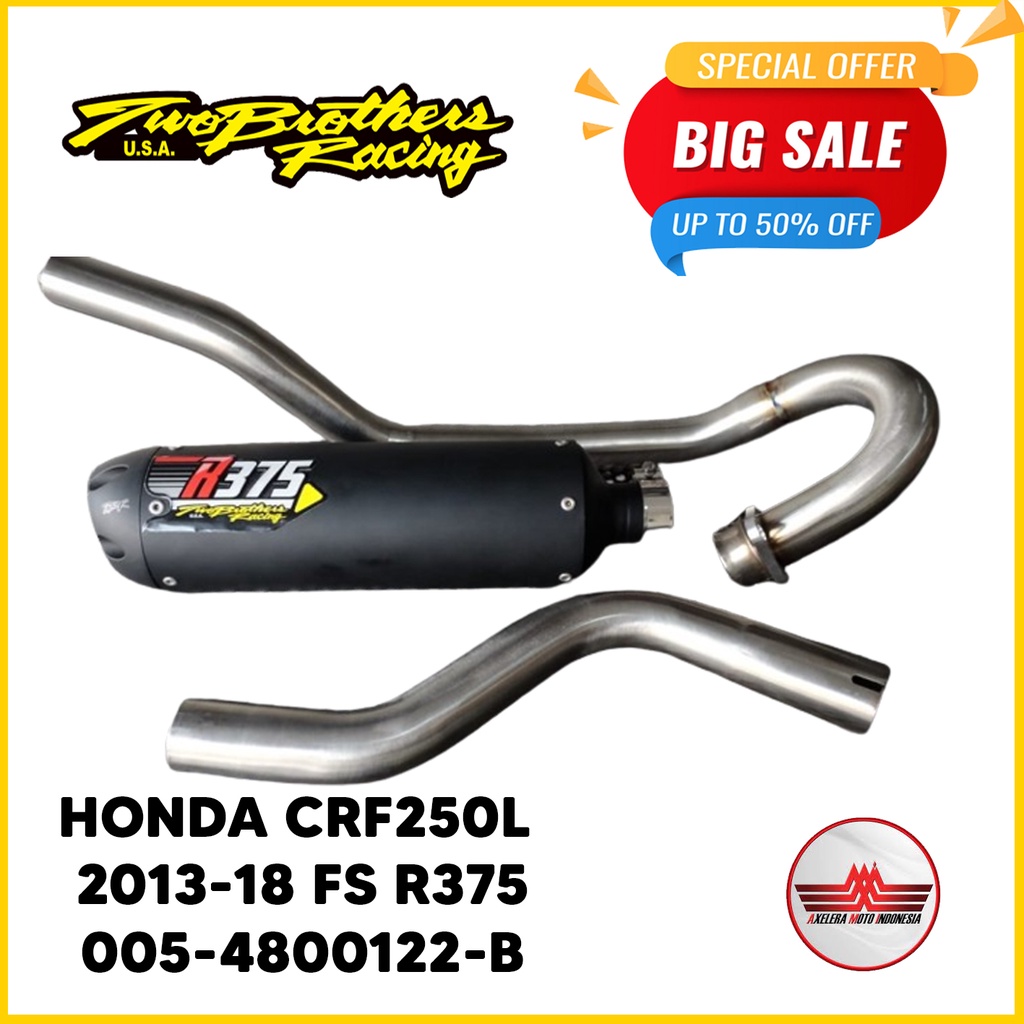 Jual Two Brothers Racing Knalpot Exhaust R375 Slip On Honda CRF 250L ...
