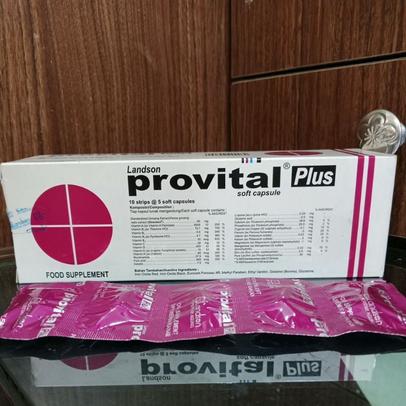 Jual Provital Plus - Multivitamin & mineral (1strip@5 soft capsules ...