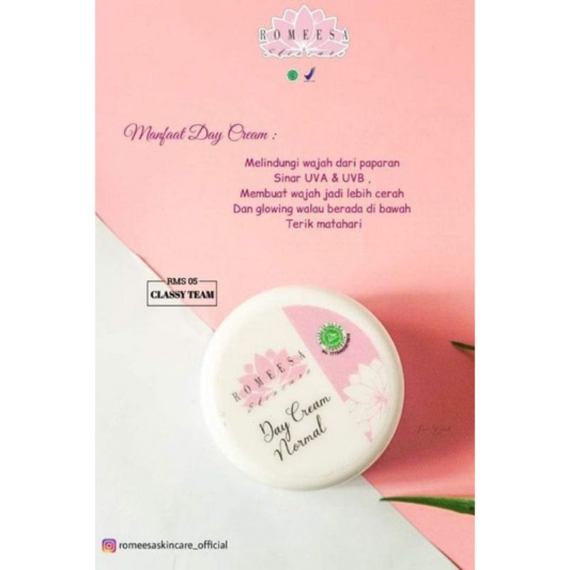 Jual [ Ecer ] SKINCARE ROMEESA DAY CREAM NORMAL DAN ACNE | Shopee Indonesia