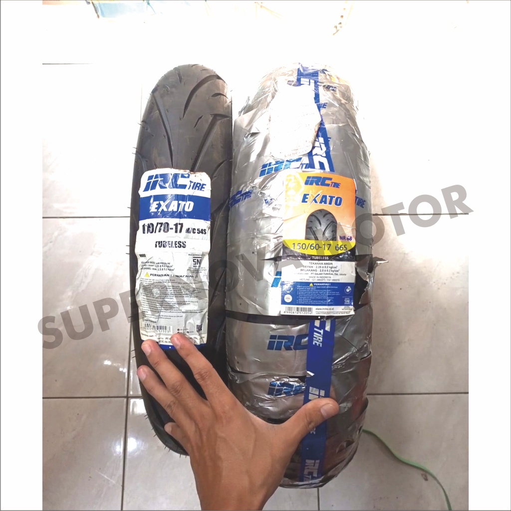 Jual BAN LUAR IRC 110/70-17 150/60-17 EXATO DEPAN BELAKANG BAN IRC ...