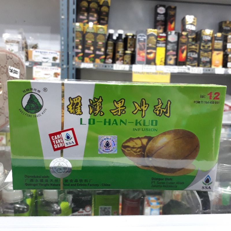 Jual Lo Han Kuo Infusion isi 12 Buah Monk/Obat Cina/Obat Panas Dalam ...