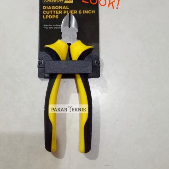 Jual Tang Potong Merah / Diagonal Cutting Plier Red 6" Krisbow | Shopee ...