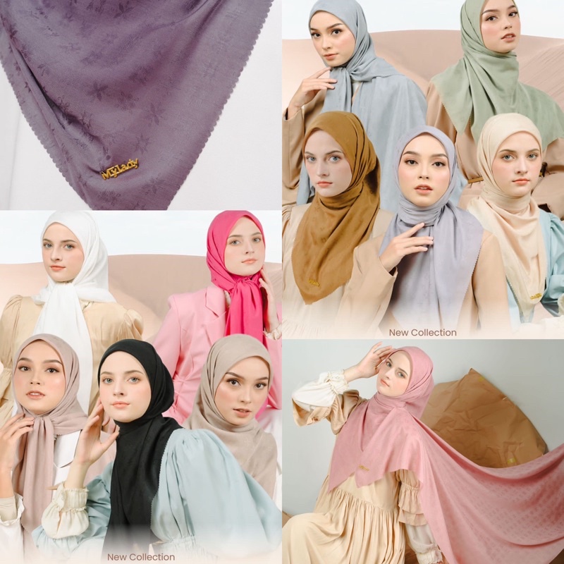 Jual Mylady Hijab JACQUARD Voal Plain Ultrafine Polos Laser Cut Myladyhijab soft mint rosetan ...