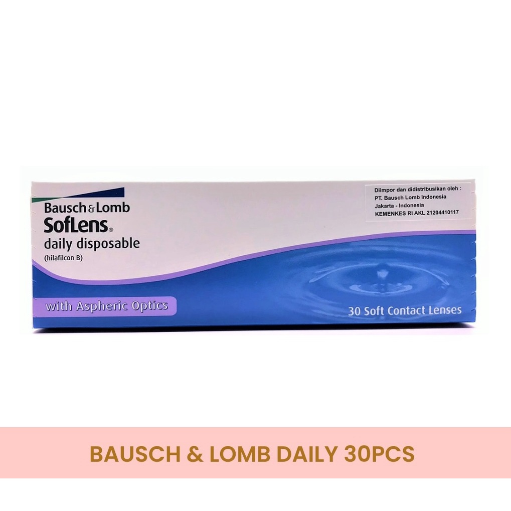 Jual Softlens / Soflen Bening Bausch and Lomb Daily Disposable (30 pcs ...