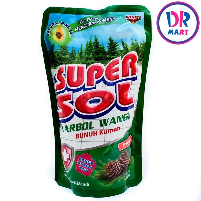 Jual SuperSol Karbol Pine Refil 800ml | Shopee Indonesia