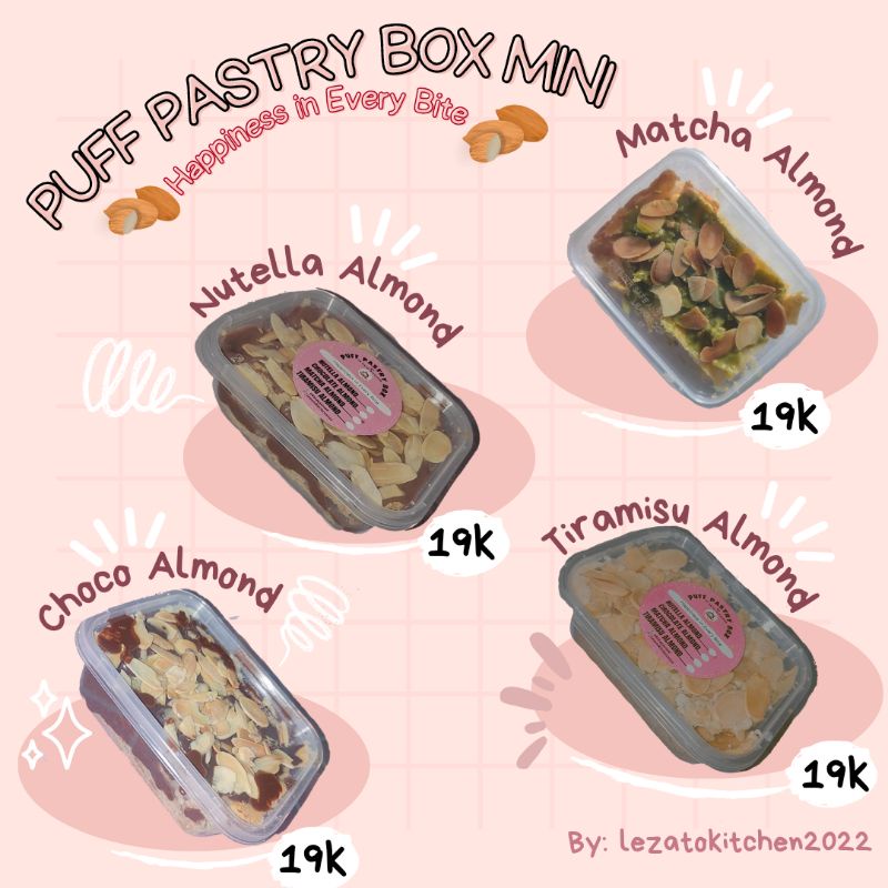 Jual Puff Pastry Box Besar Nutella/Matcha/Choco/Tiramisu | Shopee Indonesia