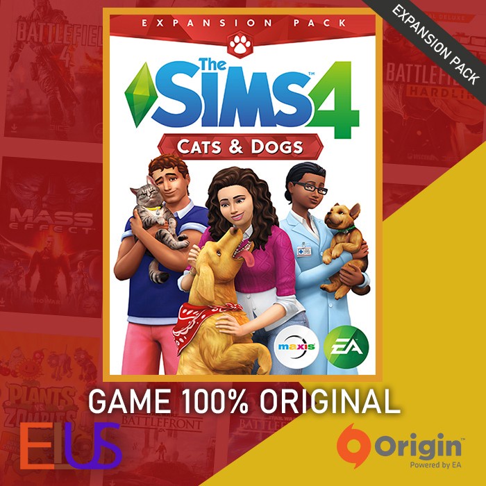 Jual The Sims 4 Cats & Dogs Original Origin - EXPANSION PACK (PC - MAC ...