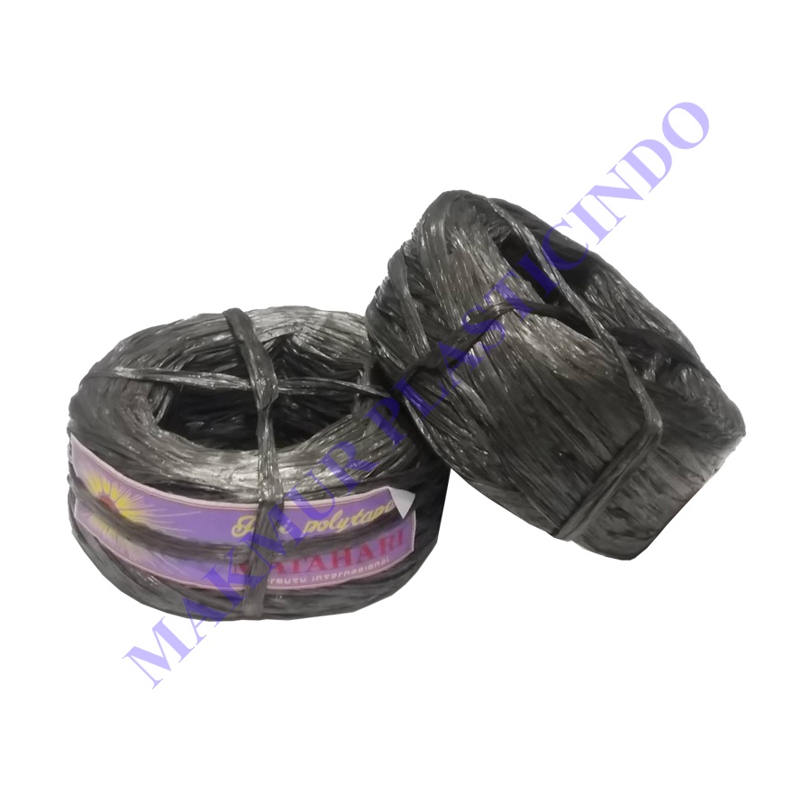 Jual Tali Plastik/Rafia Hitam 200 Gram Hitam Merek Matahari | Shopee ...