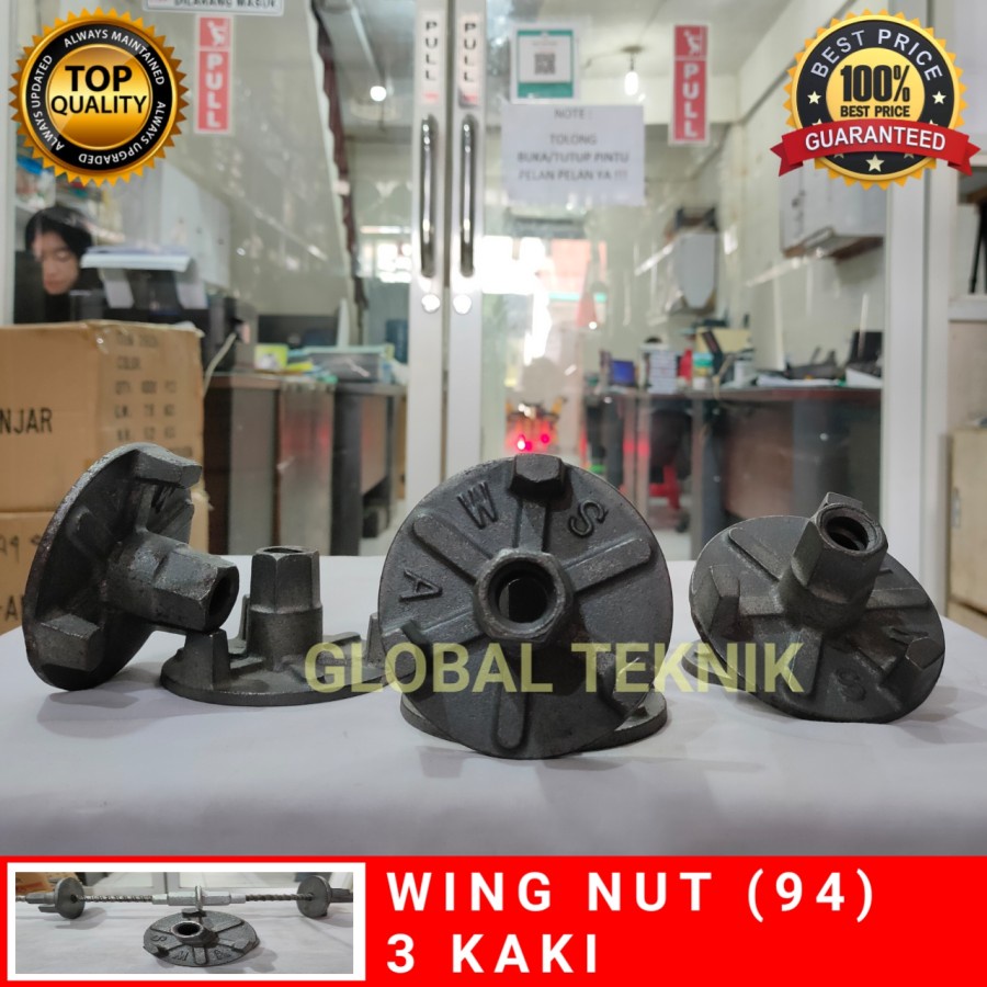Jual Wing Nut Tie Rod 94 -Wing Nut Kaki 3 - Wing Nut Bekisting Tie Rod ...