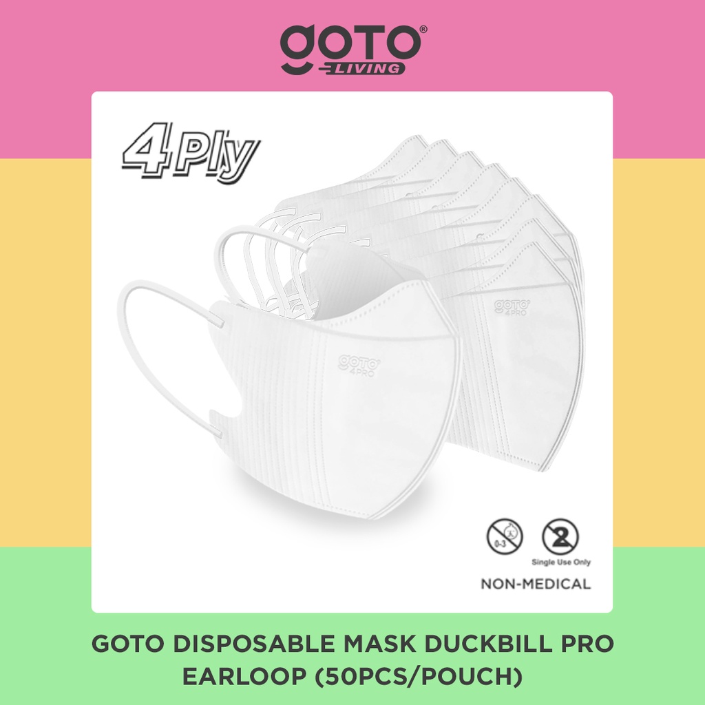 Jual Goto DB 4 Pro Masker Duckbill Mask 4 Ply Facemask Earloop Warna ...