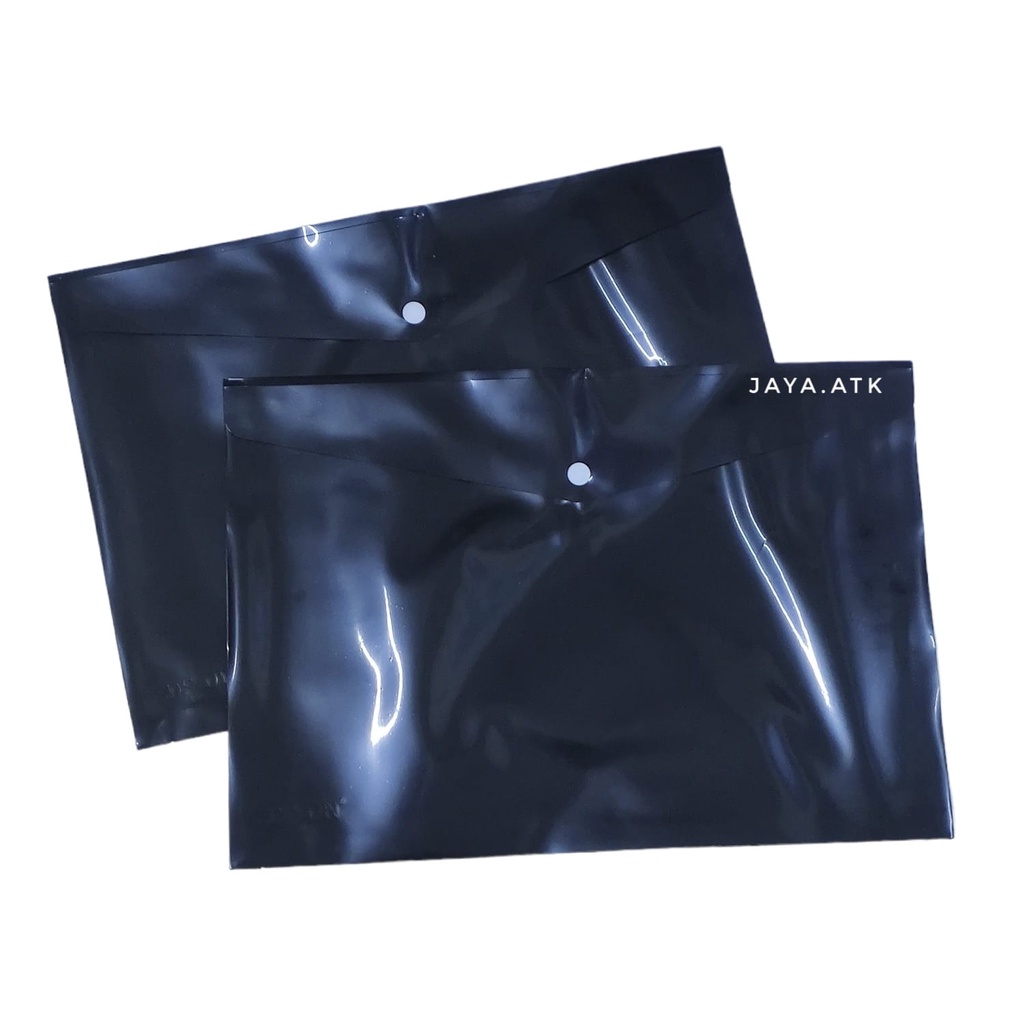 Jual MAP KANCING PLASTIK FOLIO F4 HITAM TEBAL DOKUMEN BAG ENVELOPE ...