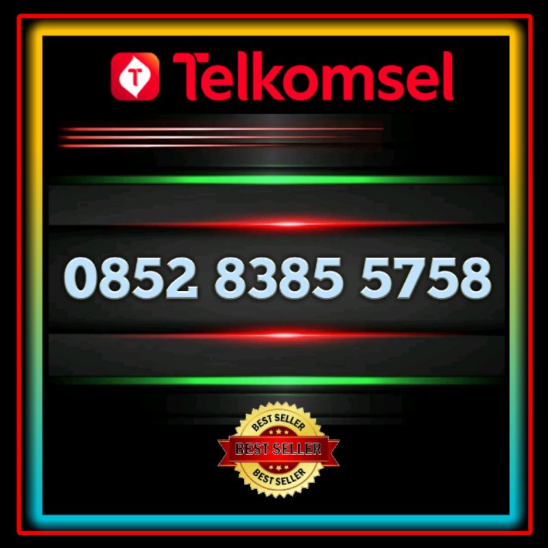 Jual Nomer cantik perdana Kartu As special angka hoki 5758 exsclusive ...