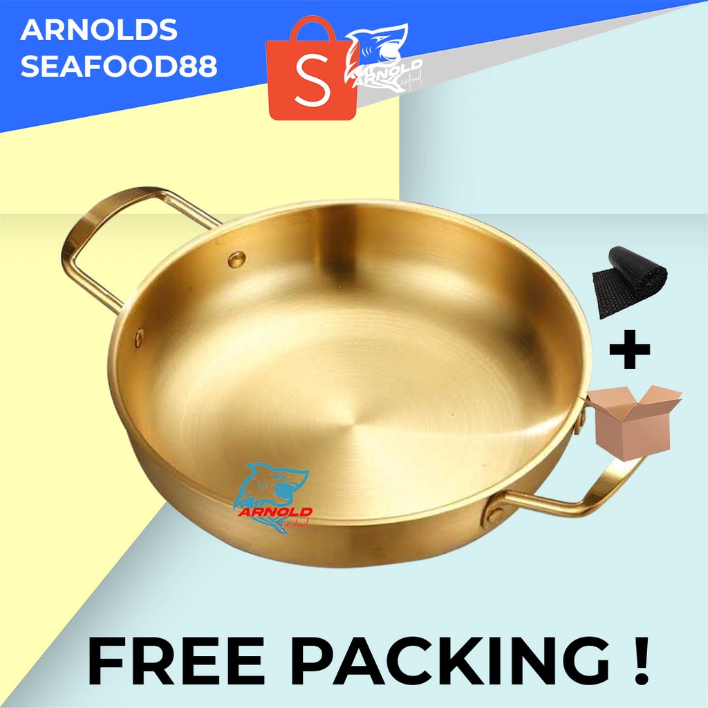 Jual Panci Korea Noodle Pot Mie Ramen Gold Panci Masak Stainless - 21 cm / 23 cm / 25 cm ...