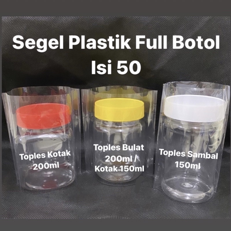 Jual Segel Plastik Full Botol isi 50/Segel Plastik Full Toples 200ml ...