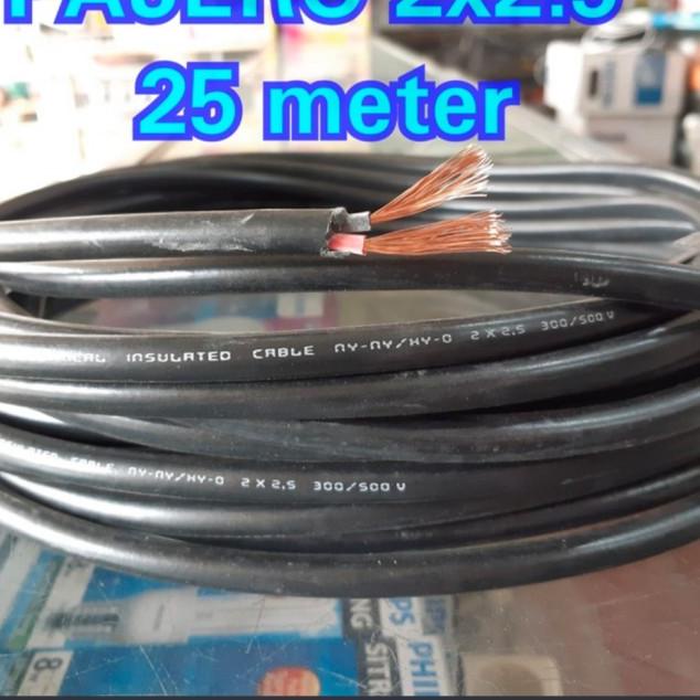 Jual Kabel listrik serabut 2x2.5 pajero (25m) hitam / kabel serabut isi ...