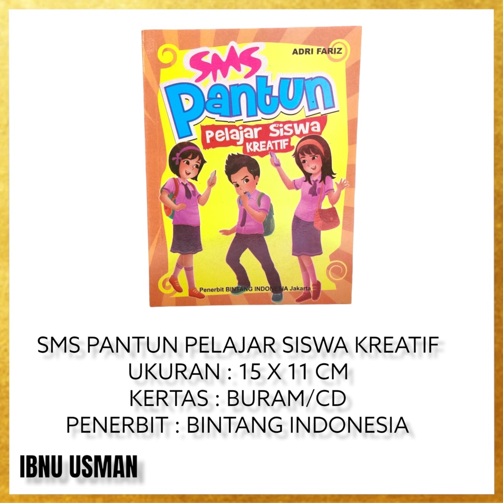Jual SMS PANTUN PELAJAR SISWA KREATIF I 15 X 11 CM I ORIGINAL I BINTANG ...