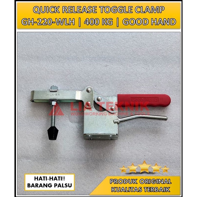 Jual Quick Release Toggle Clamp GH-220-WLH 400kg Original Good Hand ...