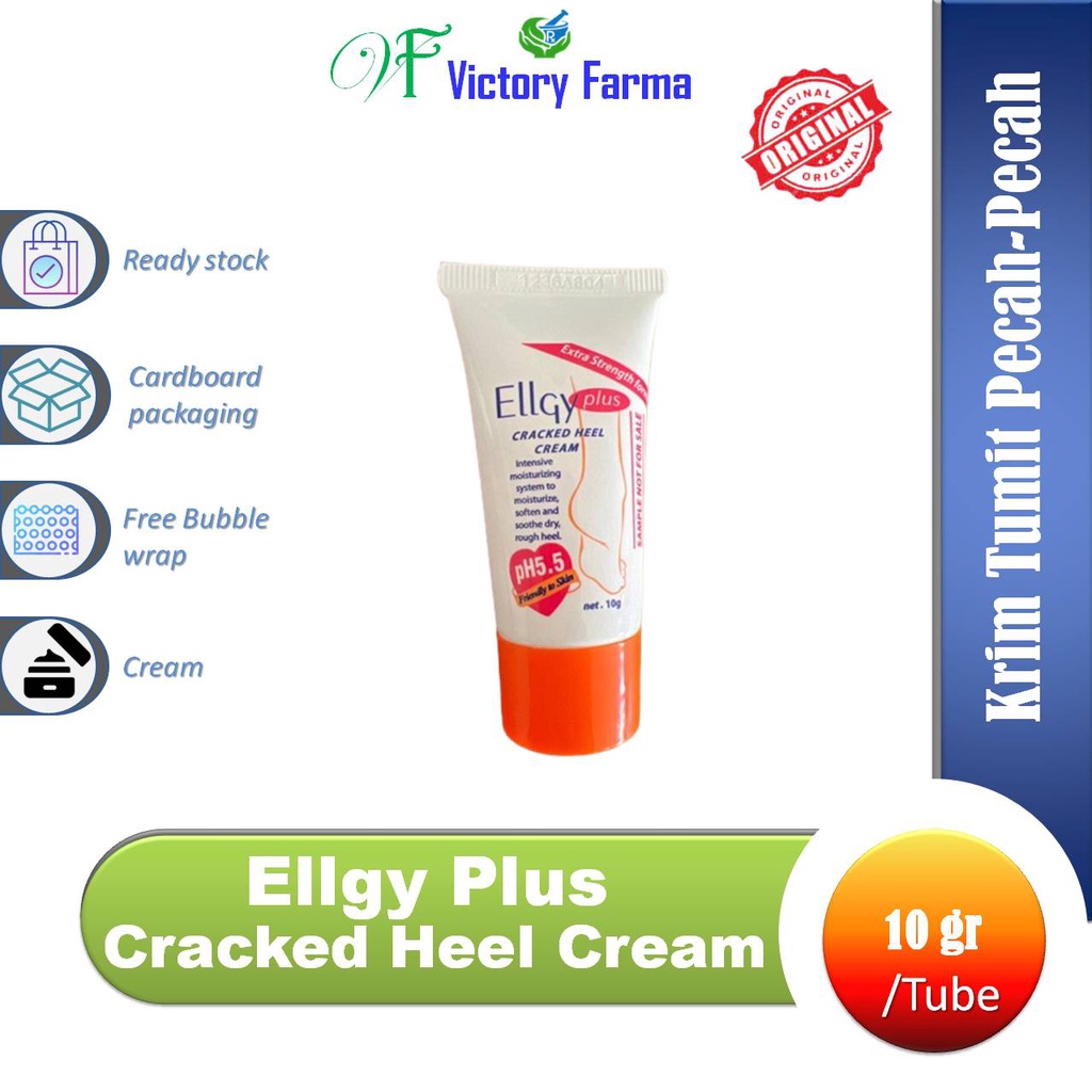 Jual Ellgy Plus cracked Heel Cream Tube @ 10 gr/ Krim tumit pecah-pecah ...