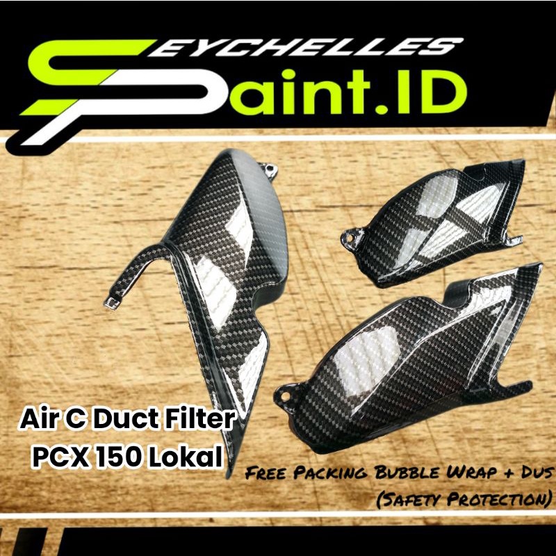Jual Cover Carbon Air C Duct Tutup Filter Kecil PCX 150 Lokal Motif ...