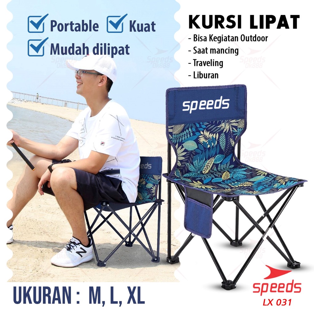 Jual Kursi Lipat Portable Bangku Mancing Camping Outdoor Naik Gunung ...