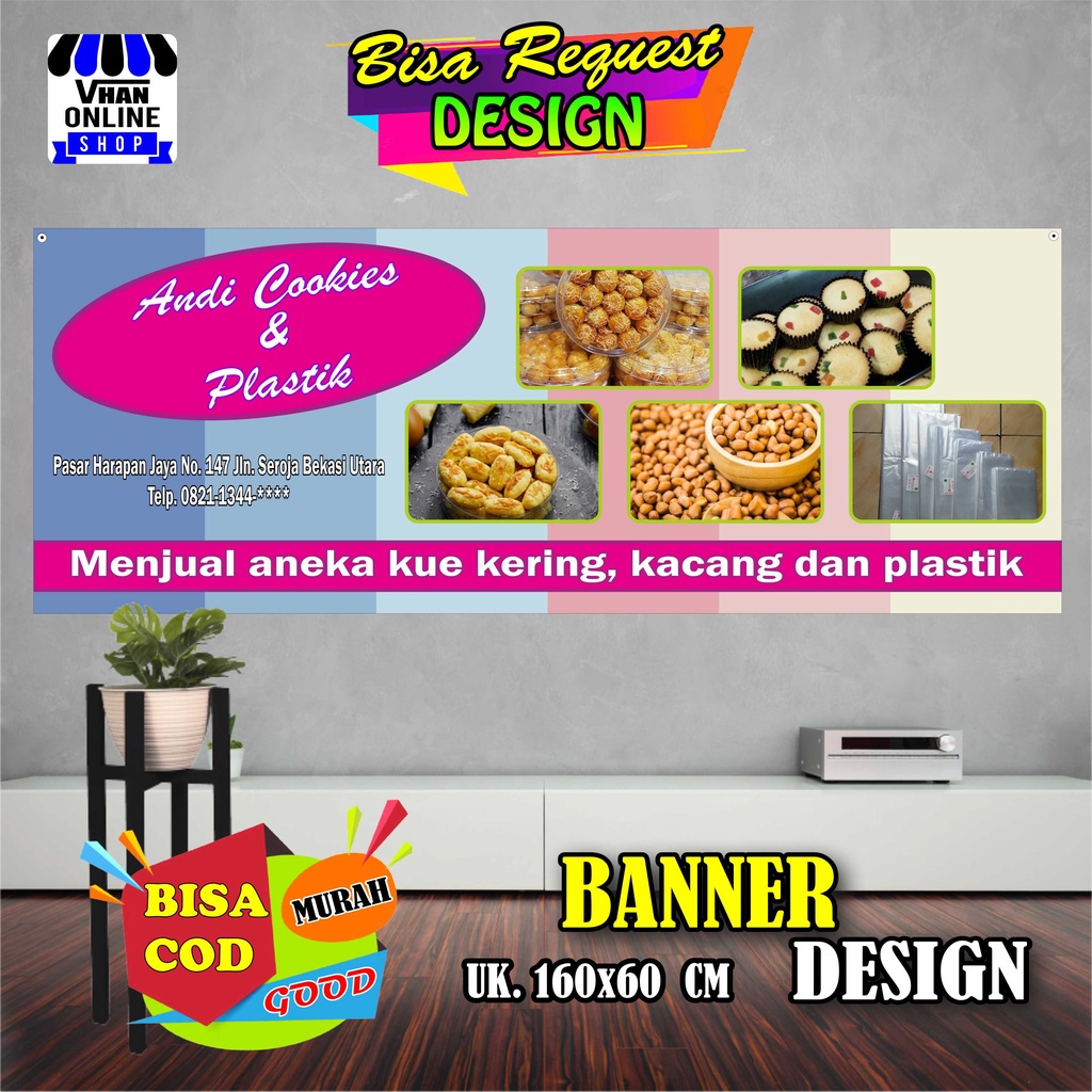 Jual Spanduk Banner Backdrop Toko Kue, Toko Plastik, Toko Makanan ... Jual Spanduk Banner Backdrop Toko Kue, Toko Plastik, Toko Makanan ...