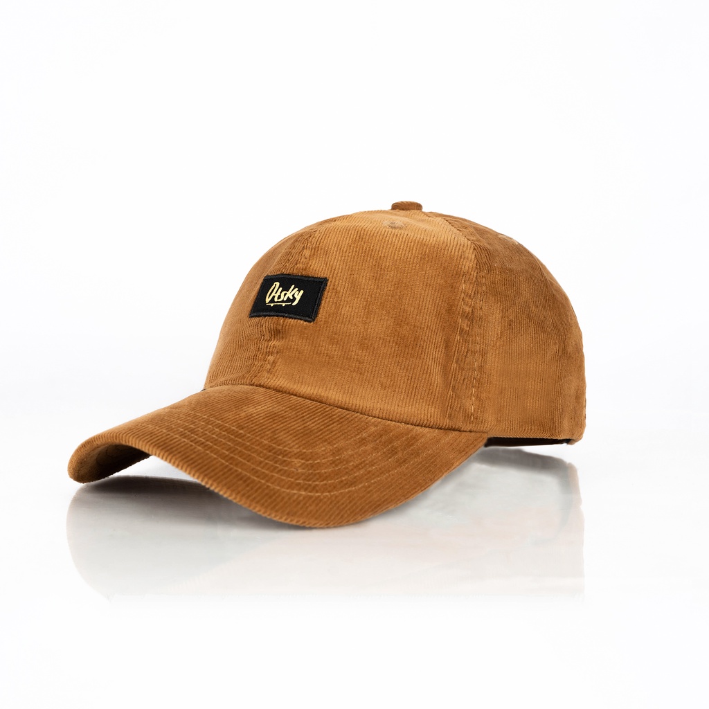 Jual Otsky Topi Pria Baseball Corduroy Font Logo Gold | Shopee Indonesia