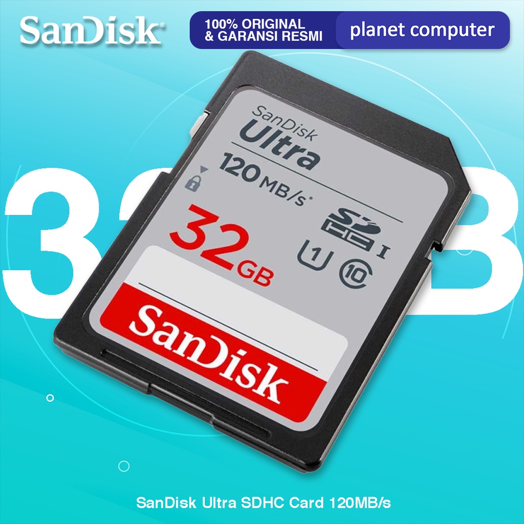 Jual SanDisk Ultra SDHC Card class 10 32GB 120MB/s Original Garansi Resmi | Shopee Indonesia