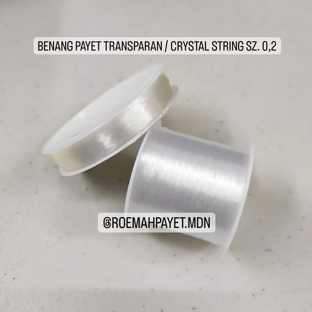 Jual BENANG PAYET TRANSPARAN / TALI PAYET NILON / TALI NYLON / TALI ...