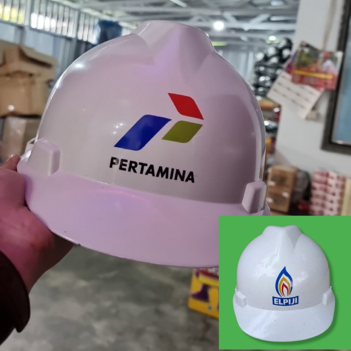 Jual Helm Pertamina helmet proyek helmet Pertamina helm elpiji helm LPG ...