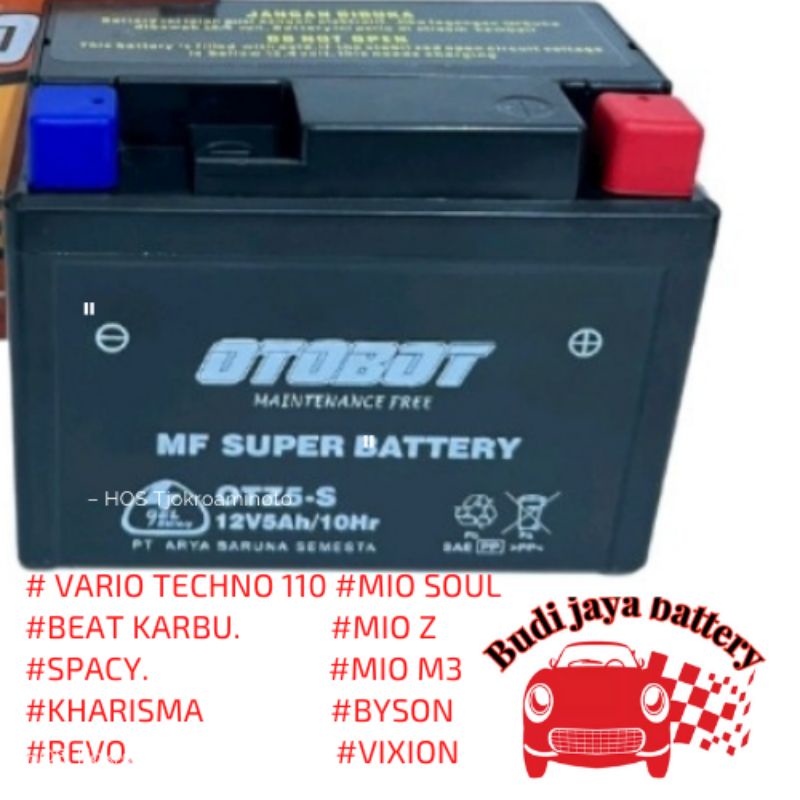 Jual Aki kering Jupiter robot aki motor Jupiter MX NEW aki motor Supra ...