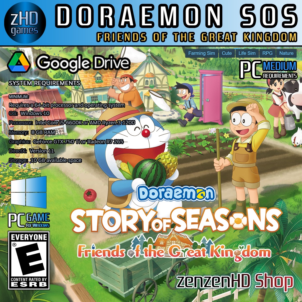 Jual DORAEMON STORY OF SEASONS - FRIENDS OF THE GREAT KINGDOM | PC Game ...