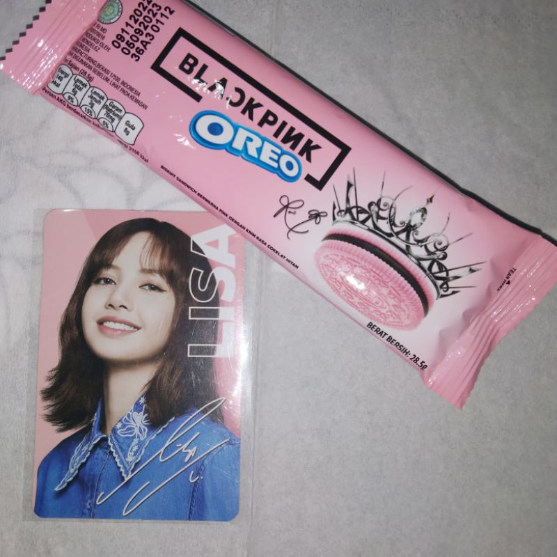 Jual Photocard LISA Blackpink Oreo Tanda Tangan Limited Edition ...