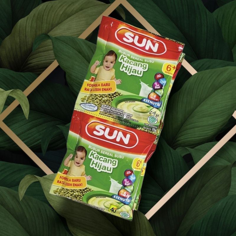 Jual Sun bubur sereal susu all variant rasa 1 renceng isi 8 sachet @20g ...