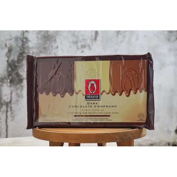 Jual Dark chocolate Compound 1kg | Dark chocolate Merk TULIP 1kg ...