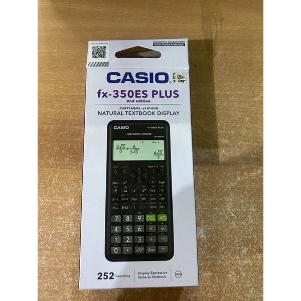Jual Kalkulator/Calculator Scientific Sin-Cos Casio FX 350 Es Plus ...