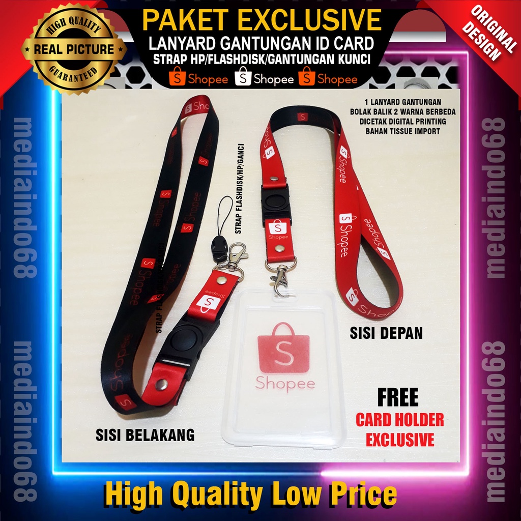 Jual Lanyard Printing Id Card Market Place (Paket Lengkap Exclusive ...
