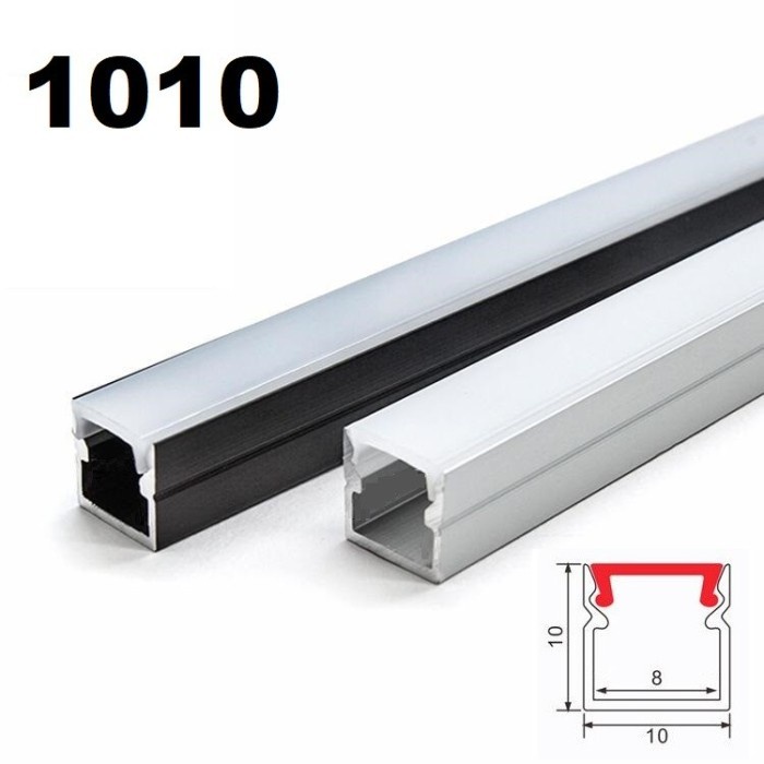 Jual TERLARIS Kap Housing Aluminium LED Strip Rigid Bar Cover Lampu LED ...