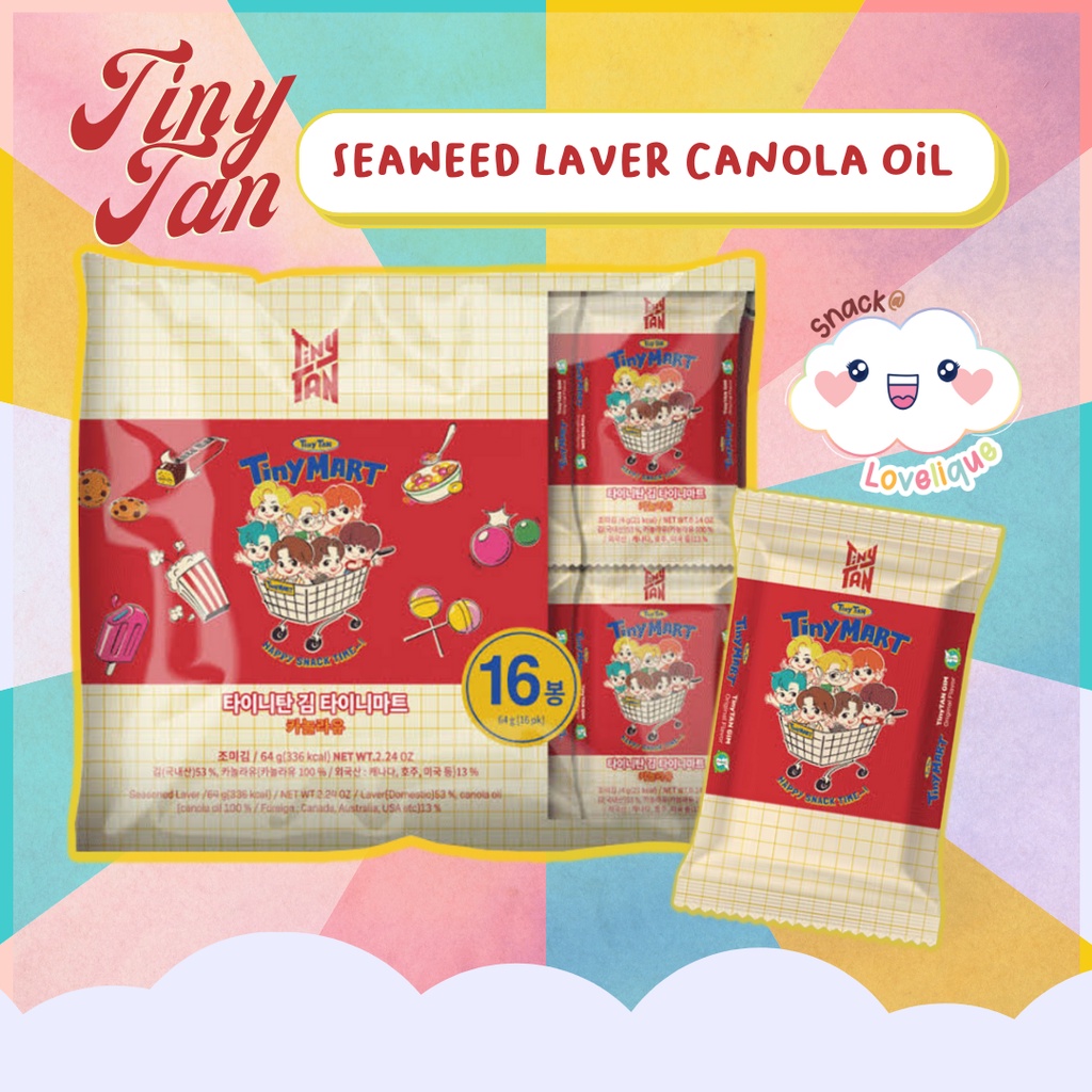 Jual BTS Tiny Tan - Seaweed Laver Nori Rumput Laut - All Variant (Original / TinyMart / Magic ...