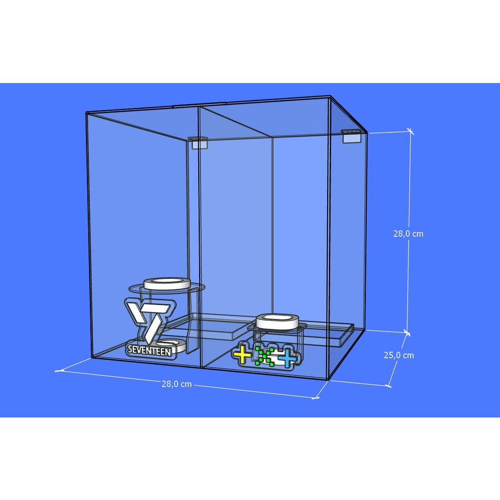 Jual Box Lightstick SEVENTEEN Versi 2 X Lightstick TXT Display Dengan ...