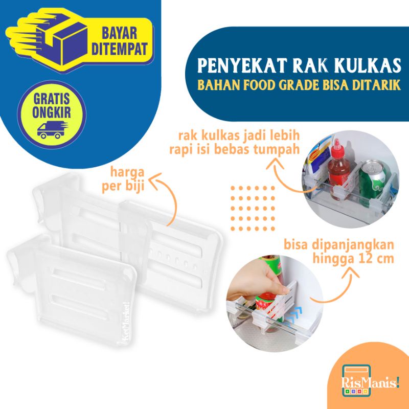 Jual FRIDGE EXTENDABLE PARTITION - 1 pcs Partisi Penyekat Rak ...