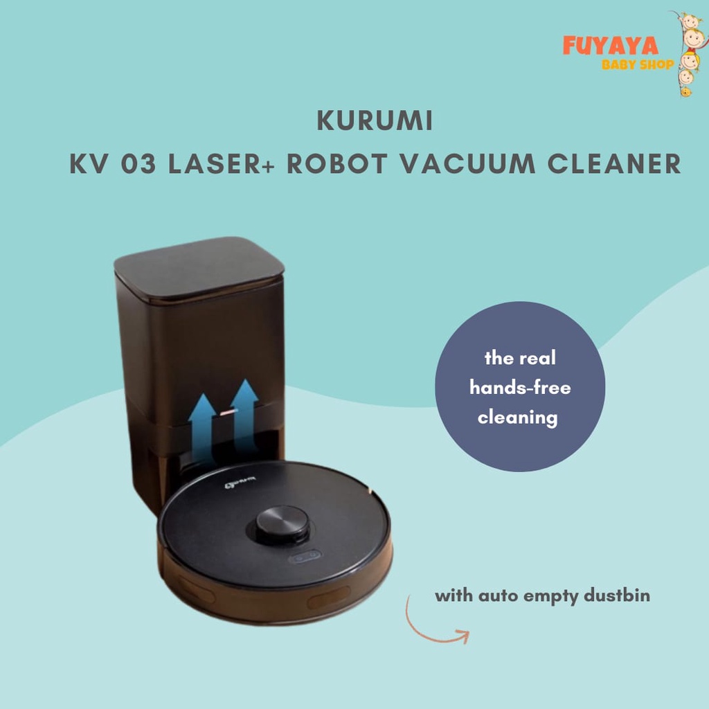 Jual TERBARU!!! Kurumi KV 03 Laser+ Robot Vacuum Cleaner with Auto ...